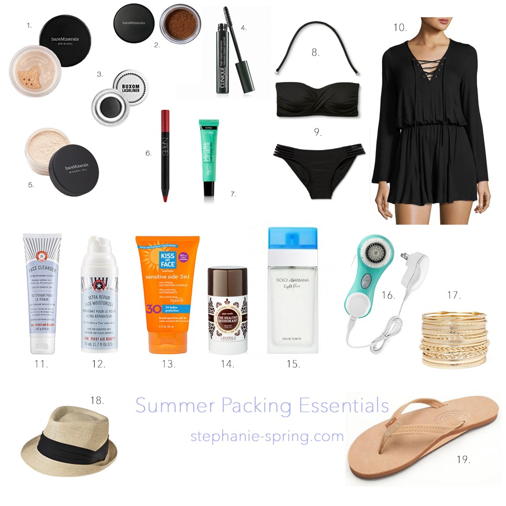 Summer Packing Essentials – Stephanie Spring
